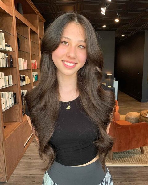 25 Slimming Long Layered Haircuts for Women with Full Faces