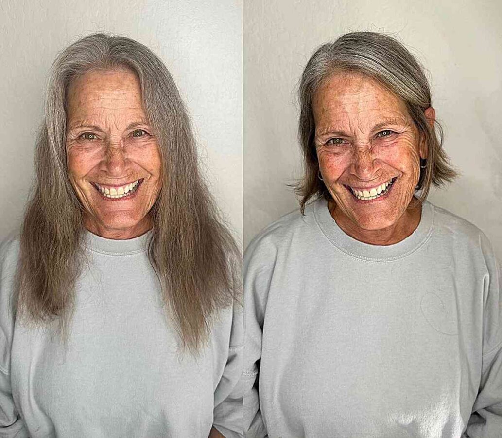 Short On Time? Try These Wash-and-Wear Haircuts for Women Over 60