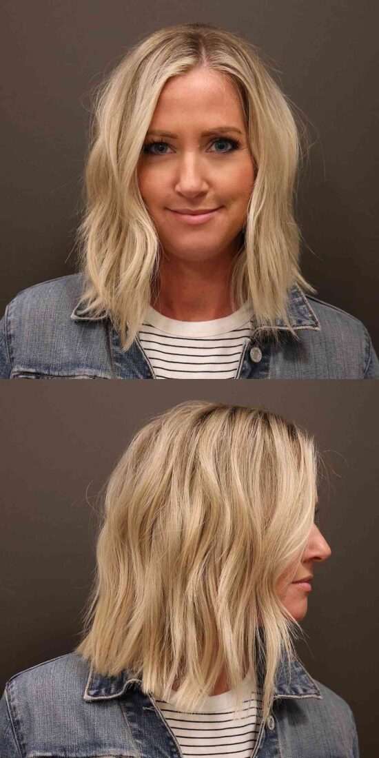 44 Trendiest Long Blunt Bob Haircuts for a Sleek New "Blunt Lob"